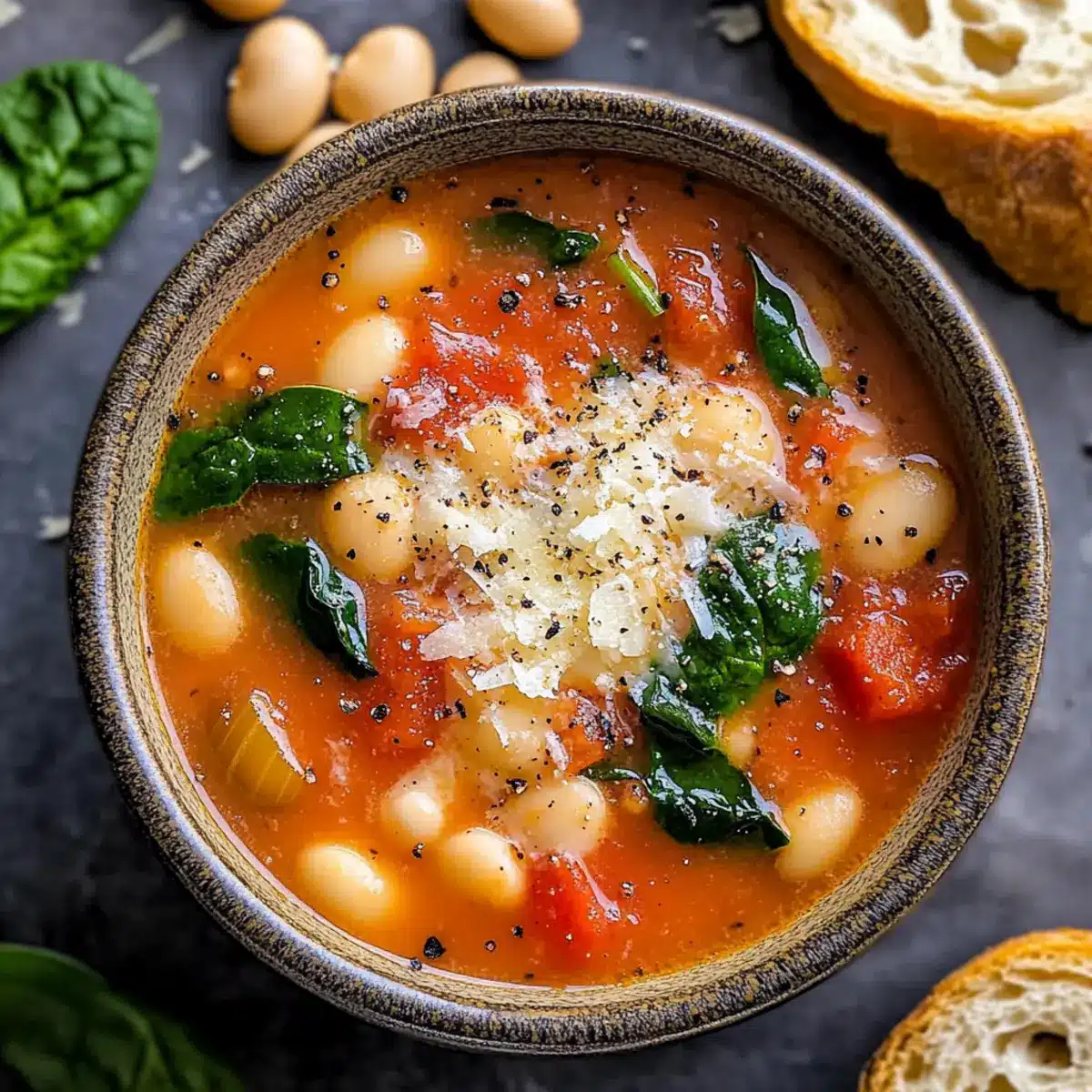 Ultimate Parmesan Tomato Cannellini Bean Soup for Comfort