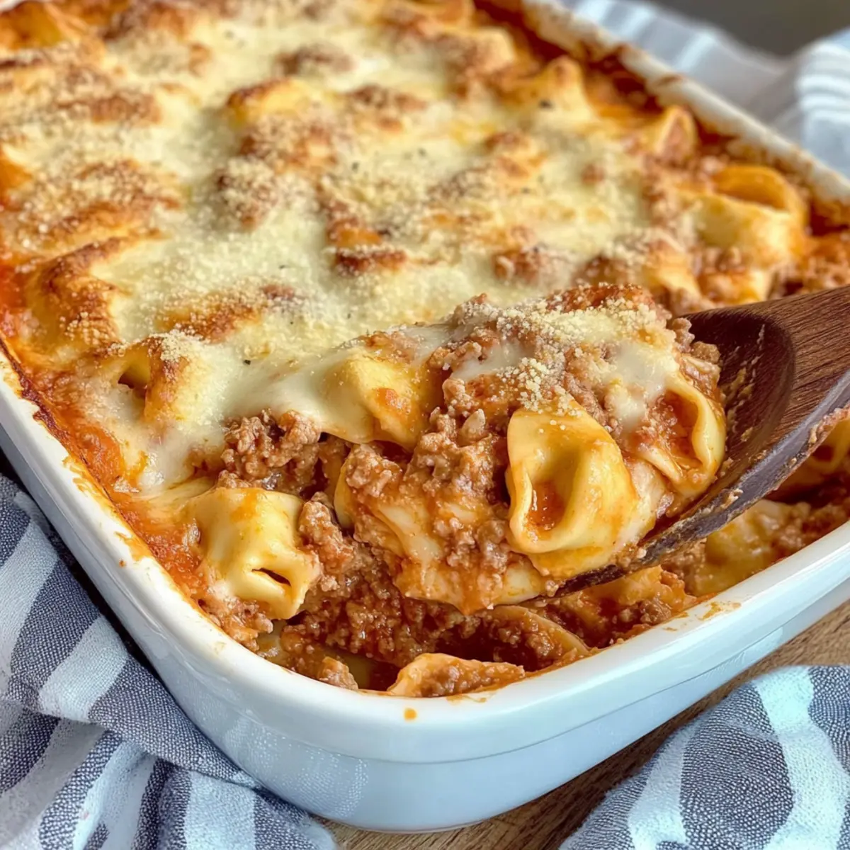 Irresistible Cheesy Baked Tortellini Casserole for Families