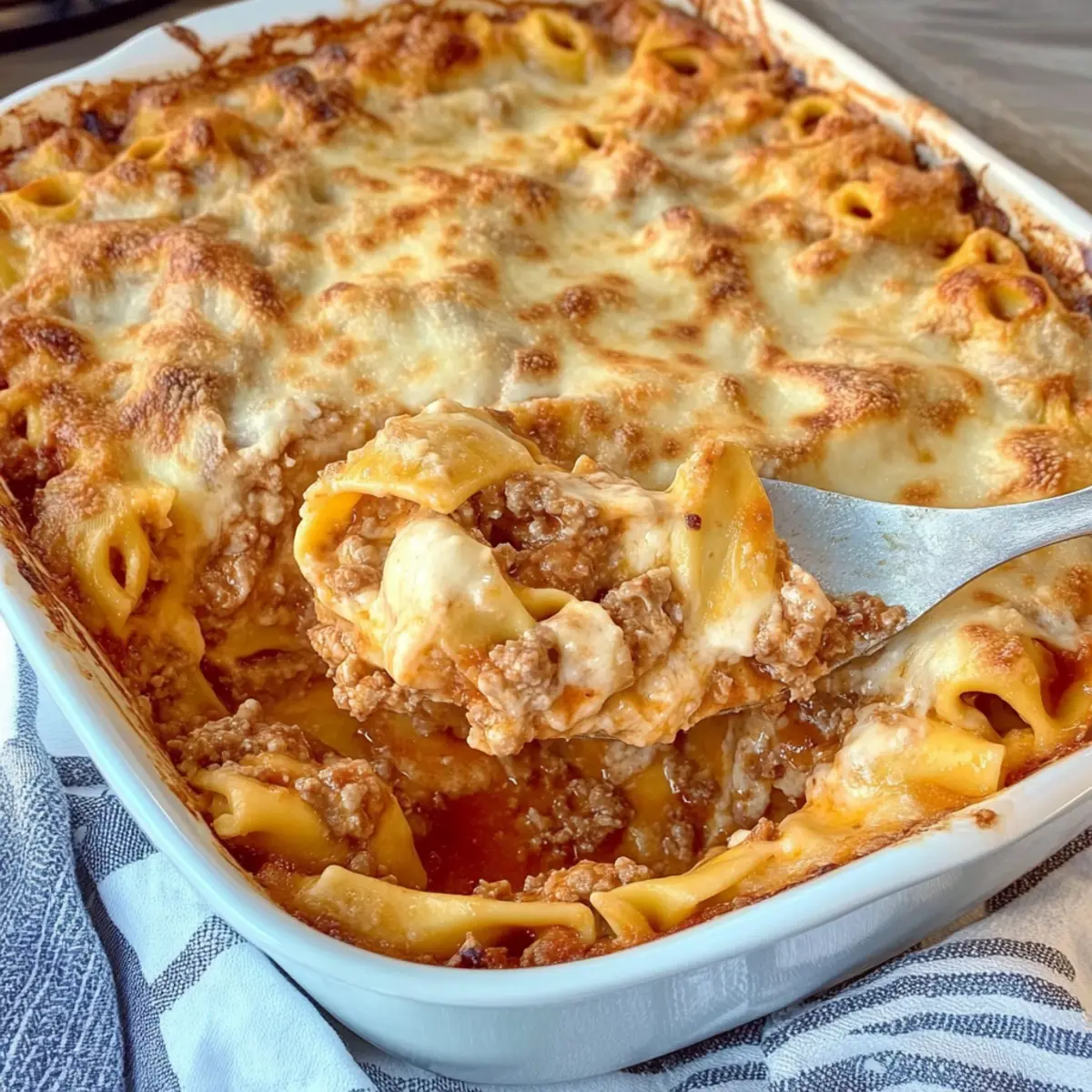 Irresistible Cheesy Baked Tortellini Casserole for Families