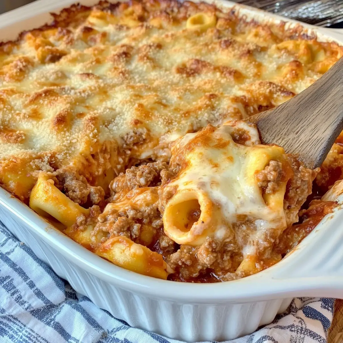 Irresistible Cheesy Baked Tortellini Casserole for Families