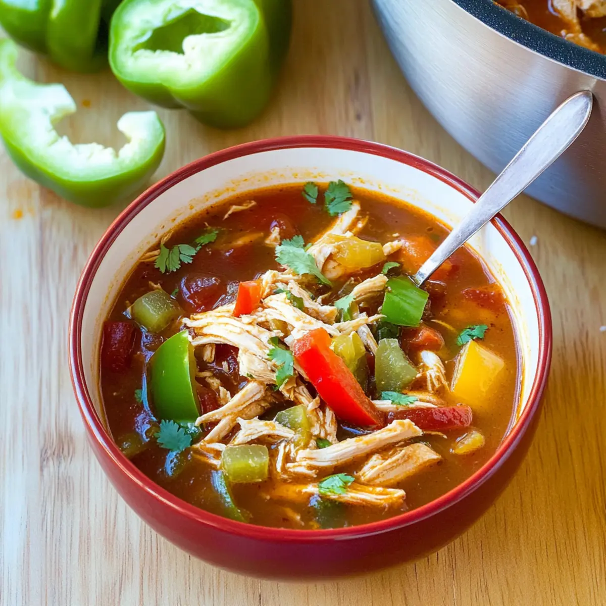 Irresistible Skinny Chicken Fajita Soup for Guilt-Free Nights