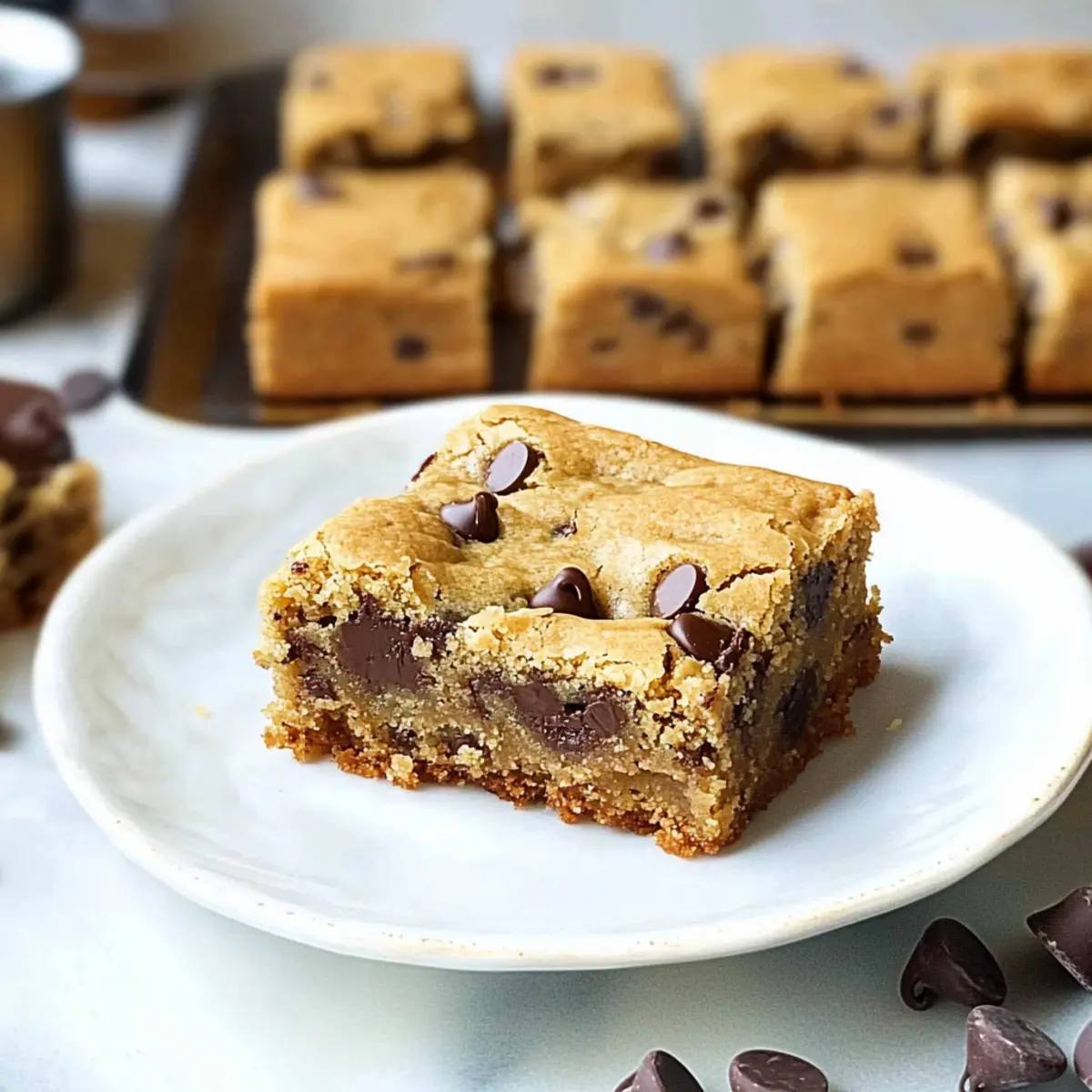 Irresistible Chewy Chocolate Chip Cookie Bars Recipe