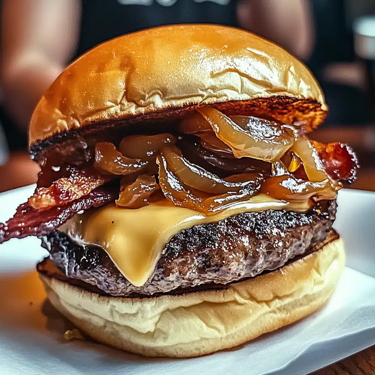 Ultimate Irish Pub Burgers with Caramelized Onions