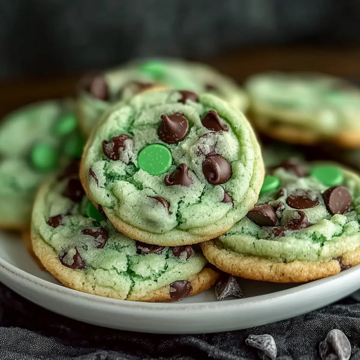 Deliciously Soft Mint Chocolate Chip Cookies to Savor