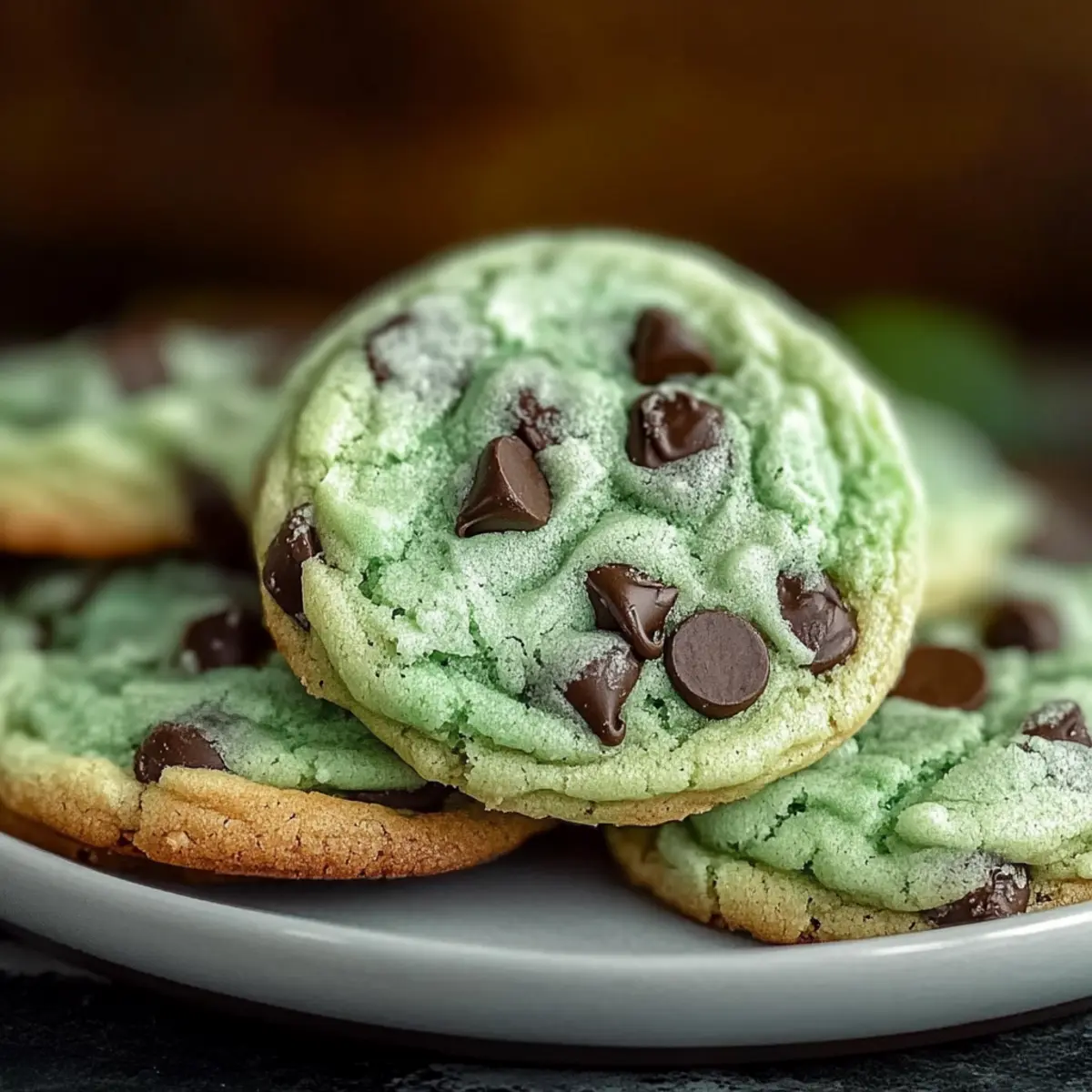 Deliciously Soft Mint Chocolate Chip Cookies to Savor