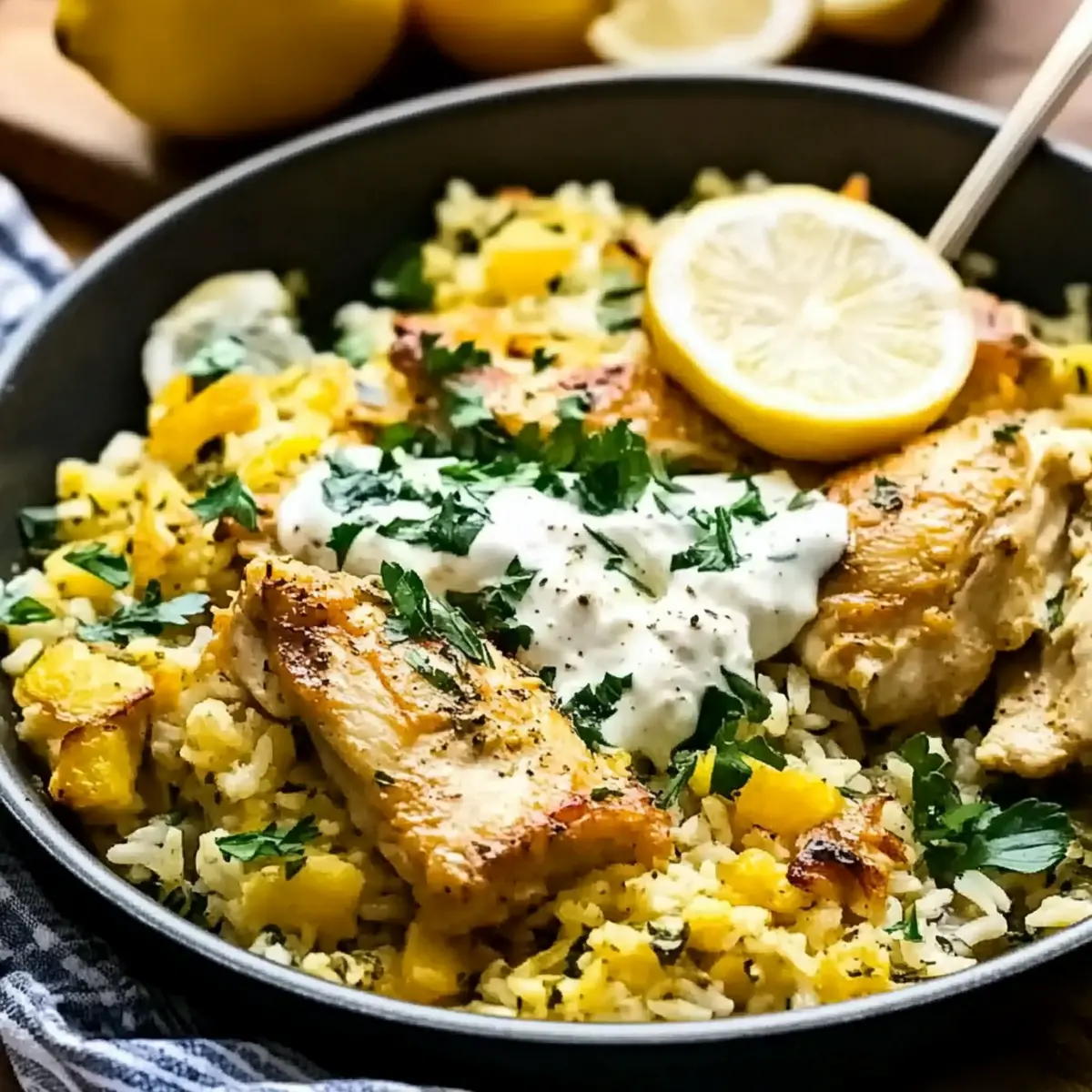 Irresistible One-Pan Mediterranean Chicken and Rice Bake