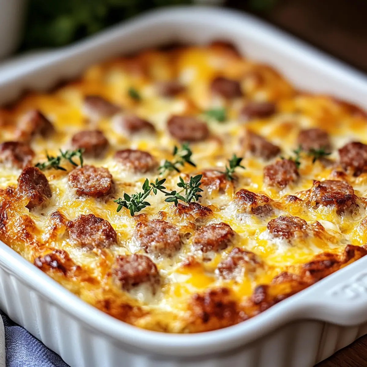 Old English Sausage Breakfast Casserole: Irresistibly Comforting