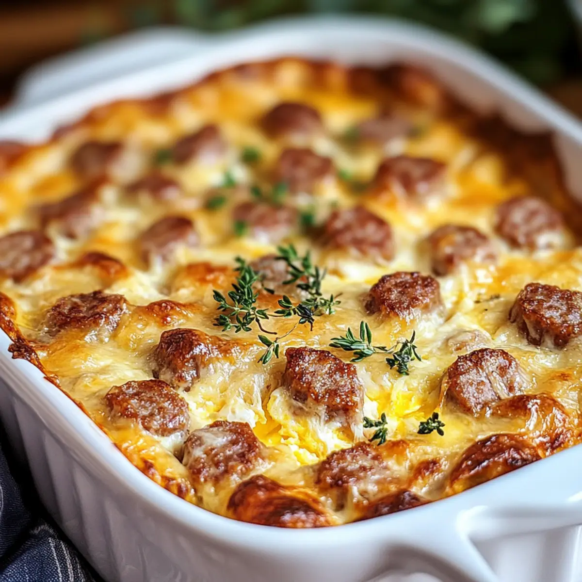 Old English Sausage Breakfast Casserole: Irresistibly Comforting