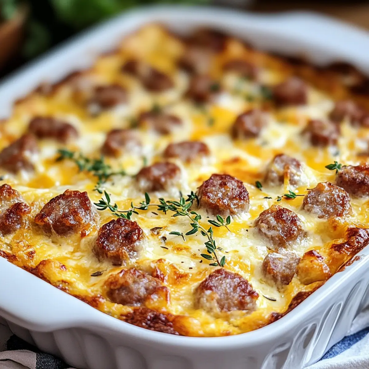 Old English Sausage Breakfast Casserole: Irresistibly Comforting
