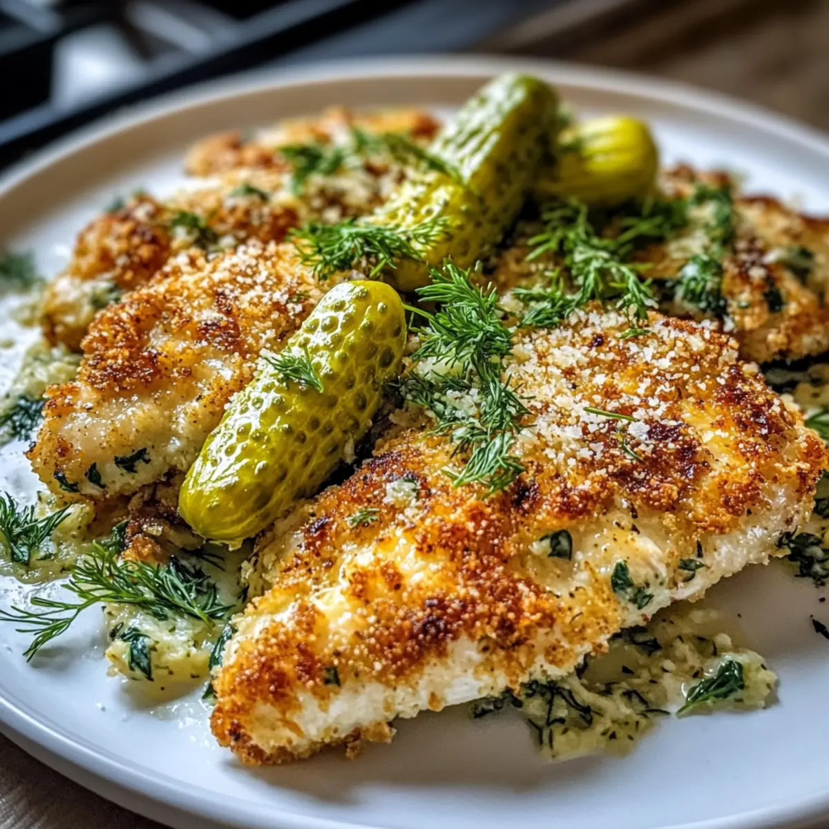Easy Dill Pickle Parmesan Chicken: Crunchy, Tangy Goodness