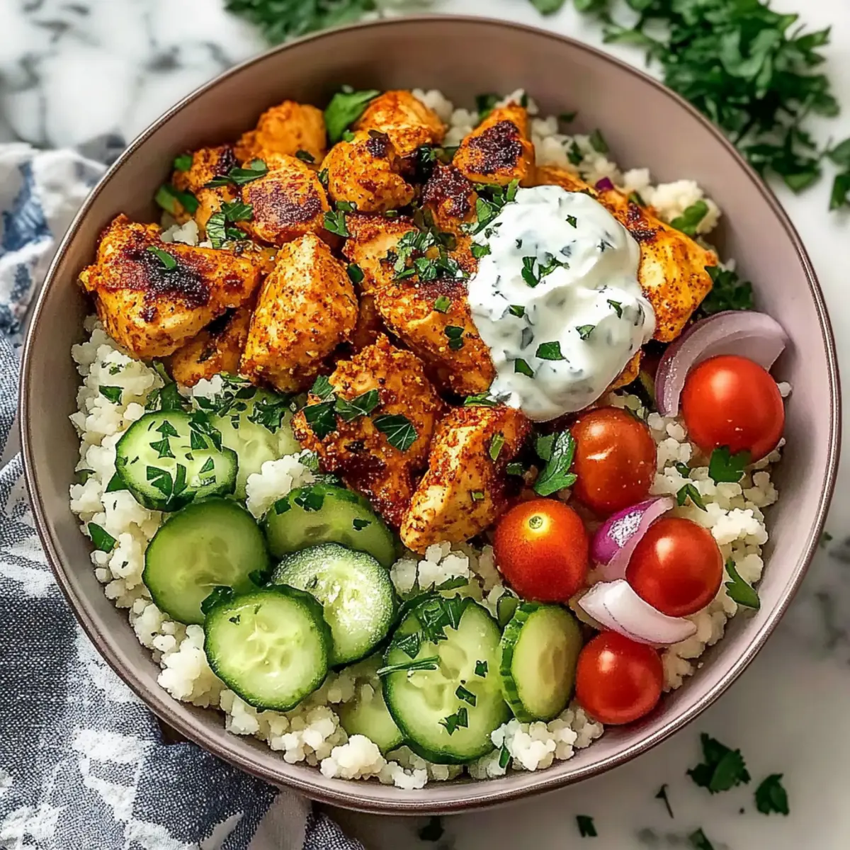 Ultimate Mediterranean Chicken Couscous Bowl: Easy & Delicious