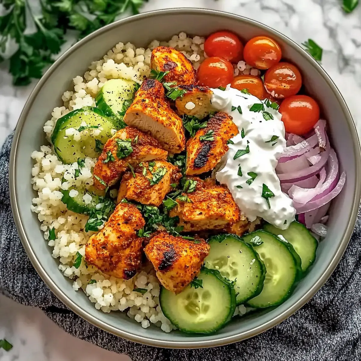 Ultimate Mediterranean Chicken Couscous Bowl: Easy & Delicious