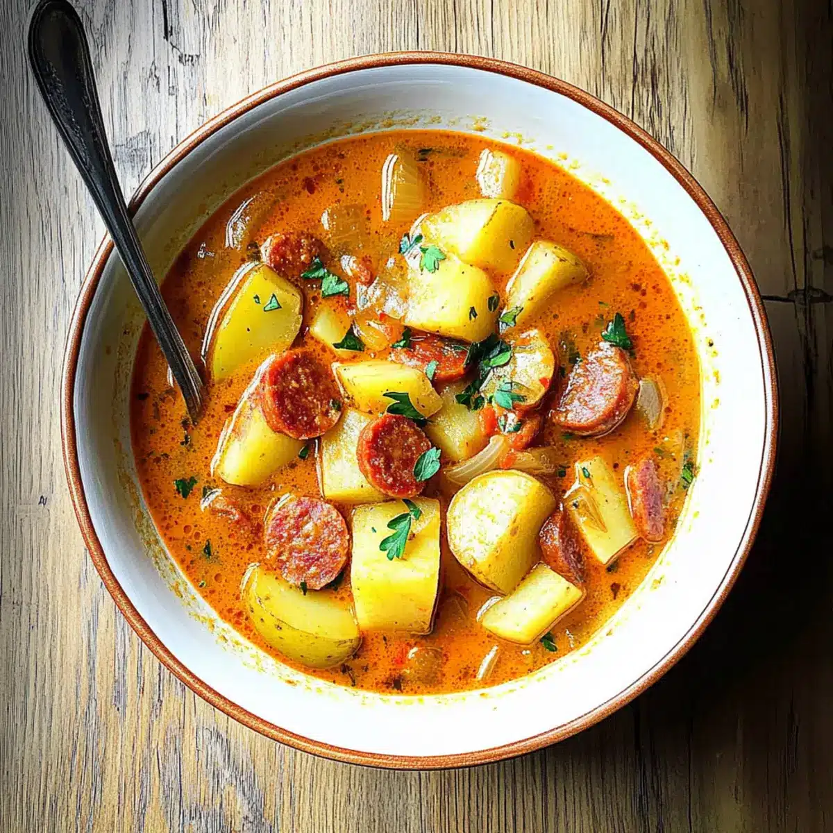 Easy Spanish Potato Soup with Chorizo for Delicious Comfort