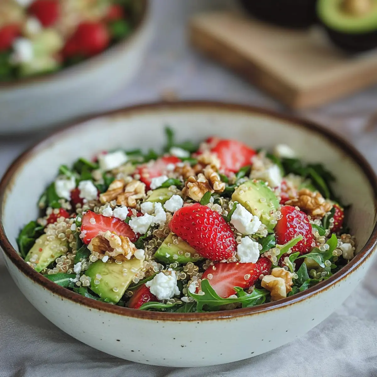 Irresistible Summer Quinoa Salad with Strawberries & Avocado