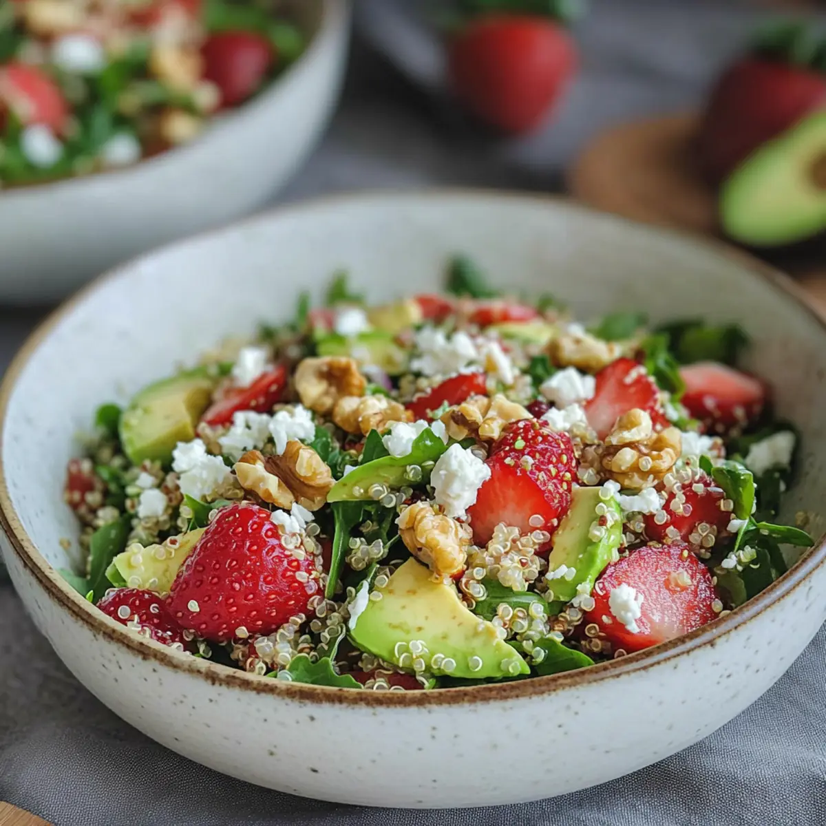 Irresistible Summer Quinoa Salad with Strawberries & Avocado
