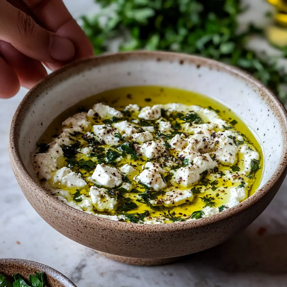 Irresistible Herb and Feta Olive Oil Dip Recipe for Sharing