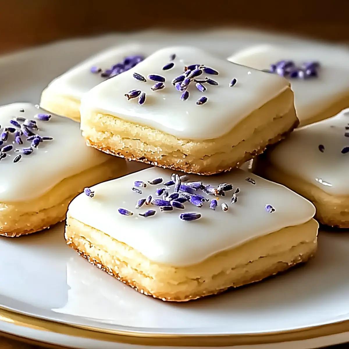 Easy Iced Lemon Lavender Shortbread Cookies for Delicious Teatime