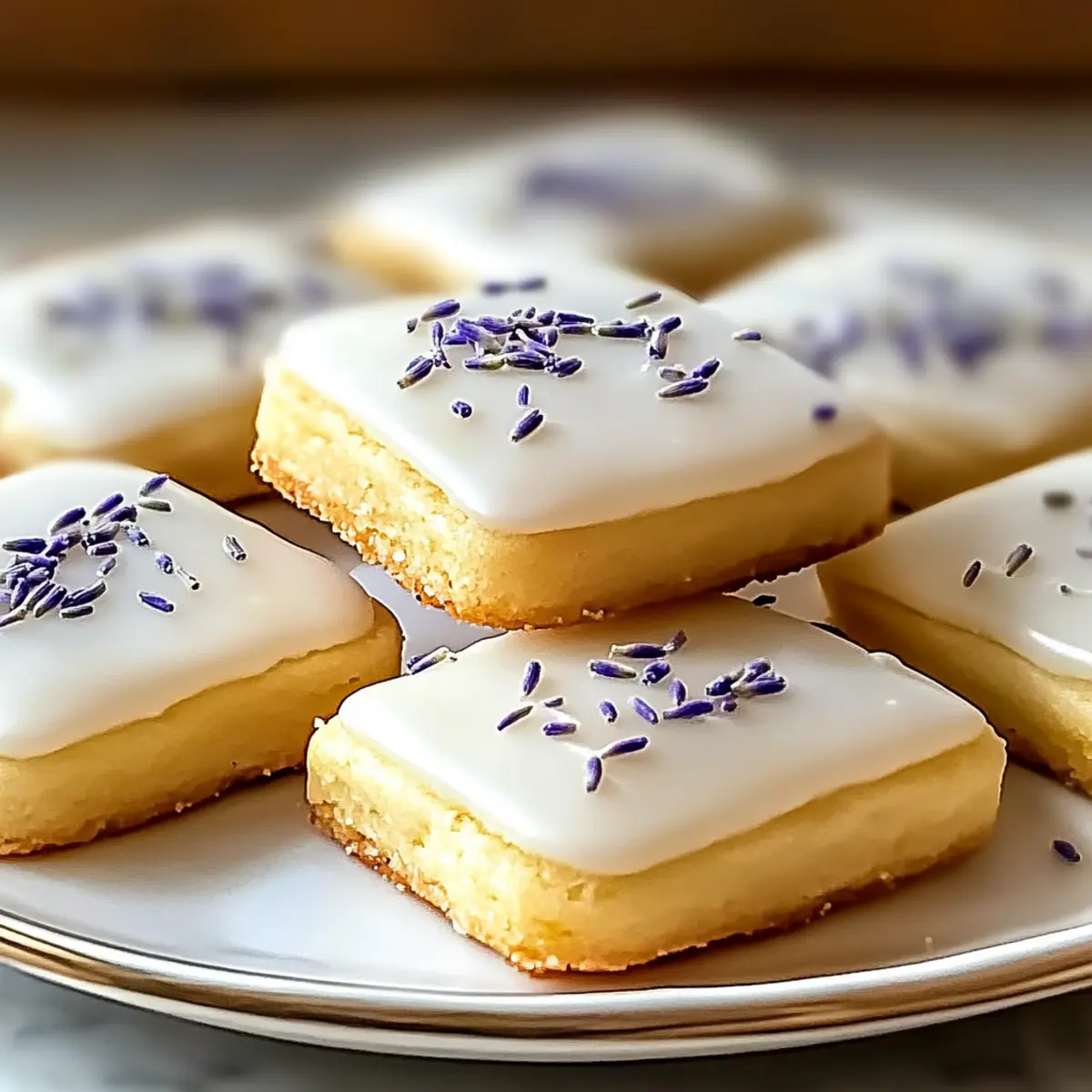 Easy Iced Lemon Lavender Shortbread Cookies for Delicious Teatime