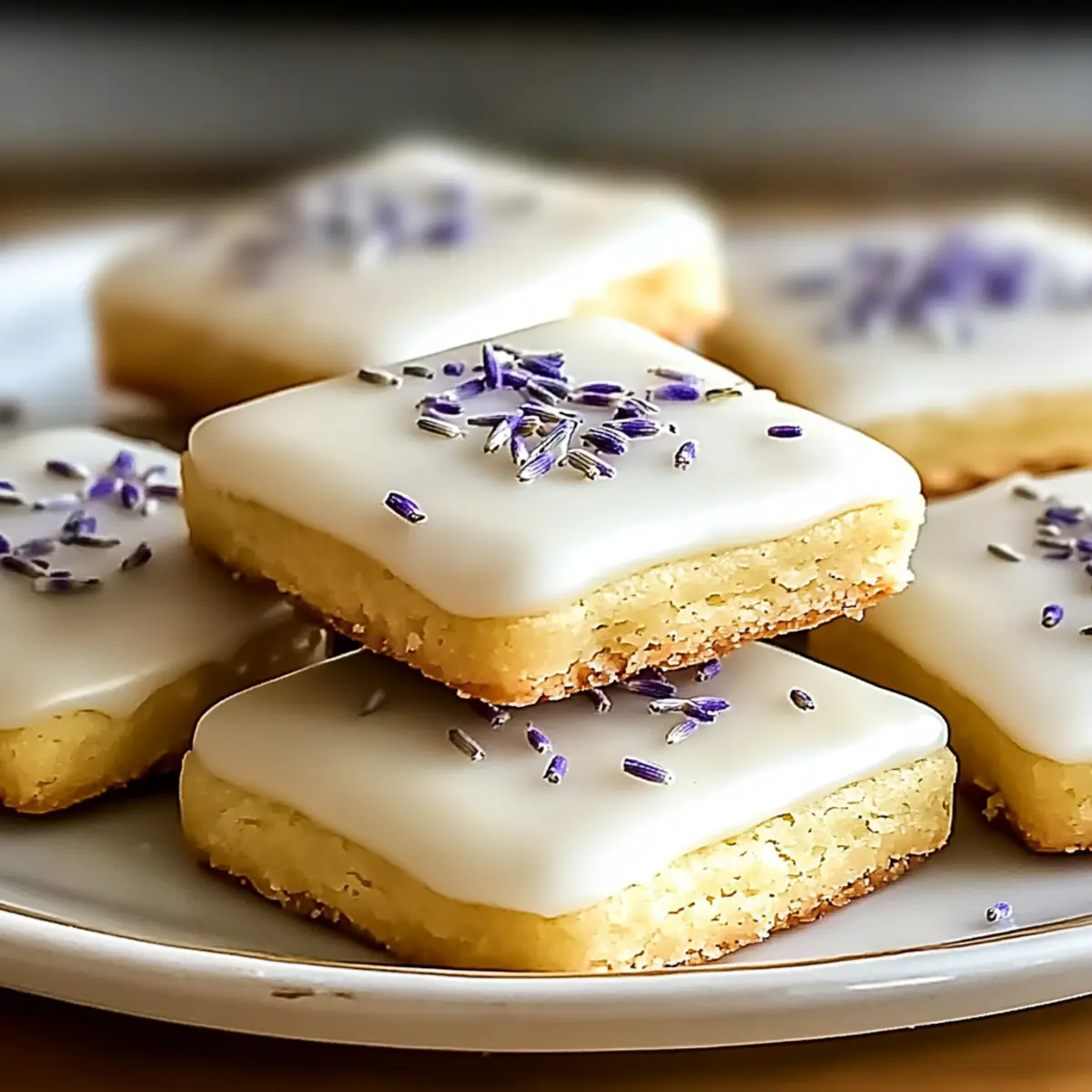Easy Iced Lemon Lavender Shortbread Cookies for Delicious Teatime