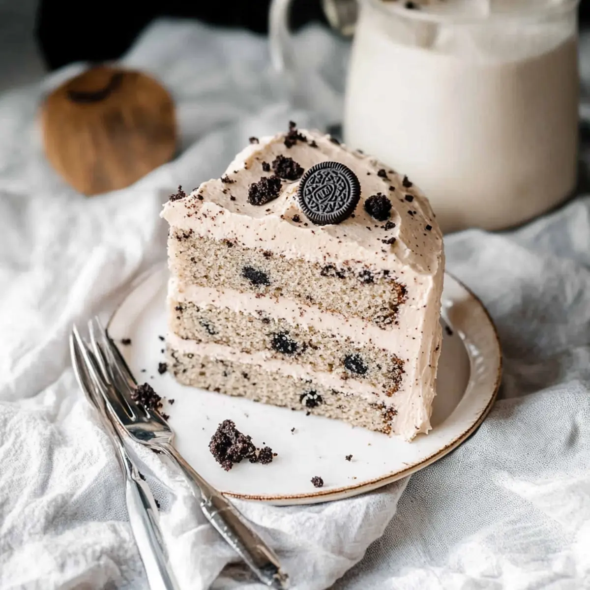 Irresistible Oreo Cake with Coffee Oreo Buttercream Delight