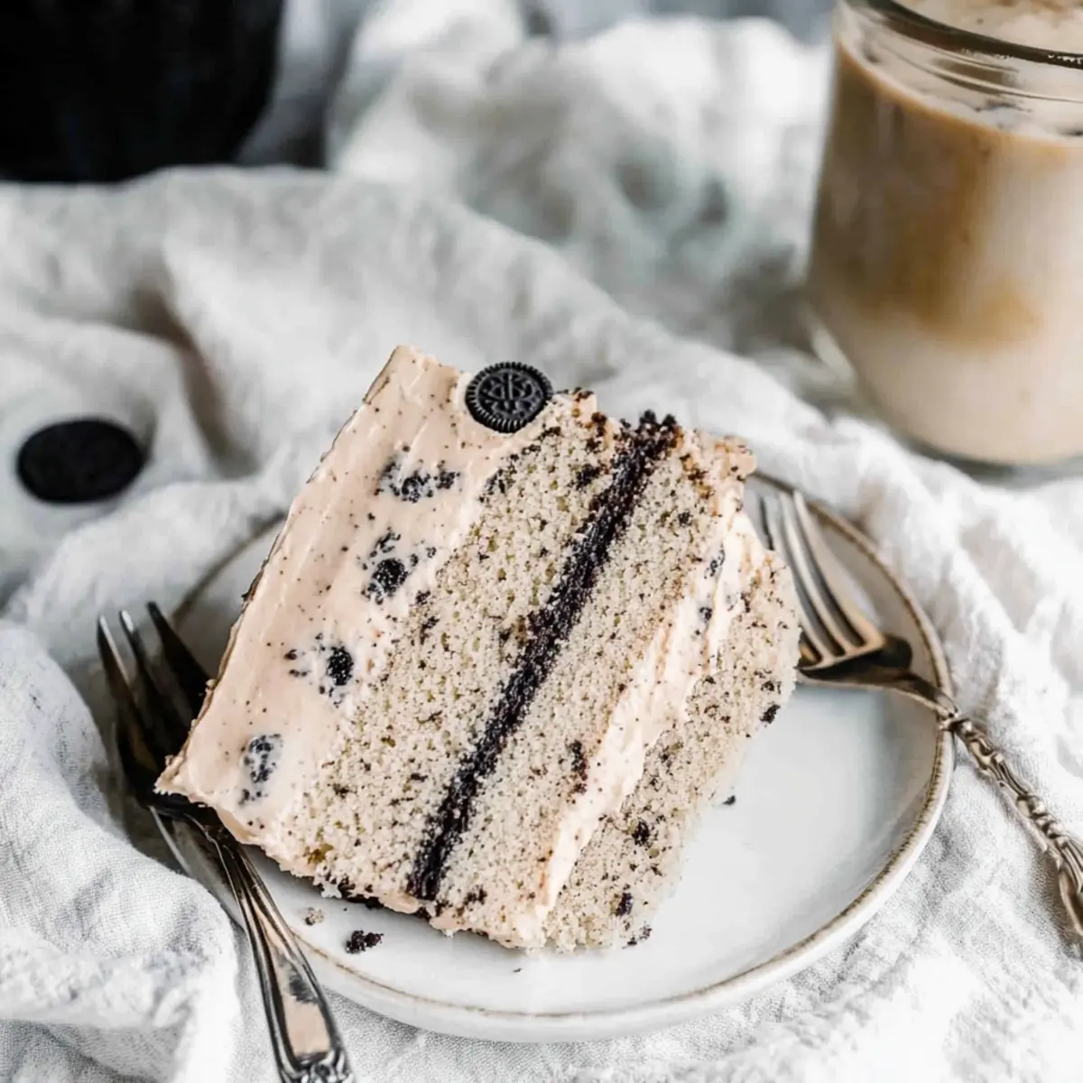 Irresistible Oreo Cake with Coffee Oreo Buttercream Delight