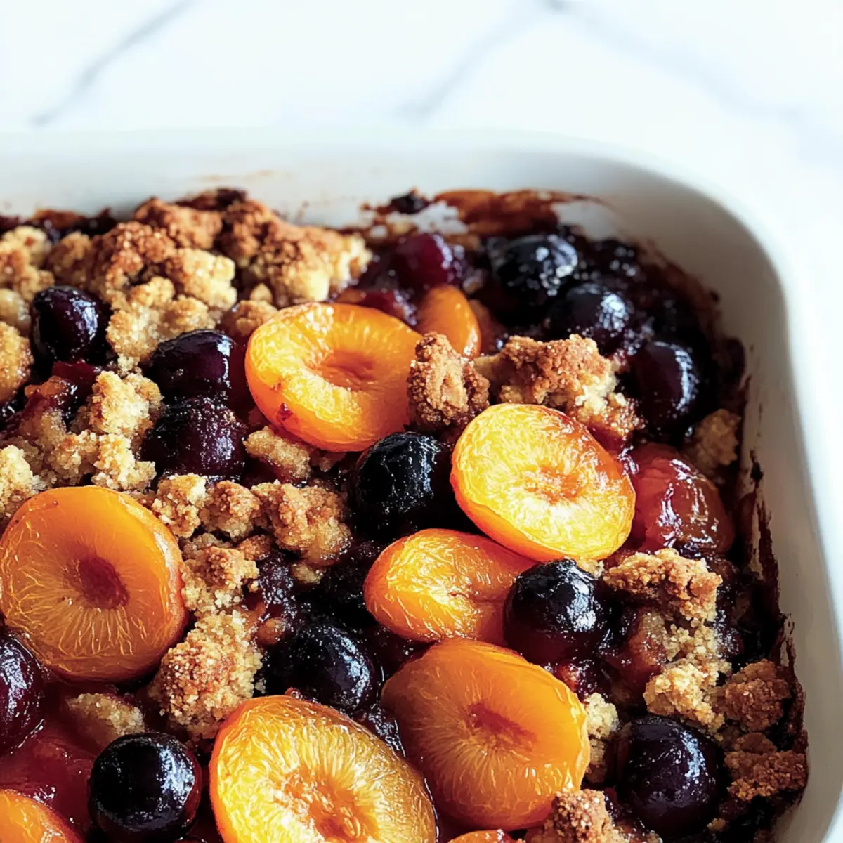 Irresistible Apricot, Cherry, and Graham Cracker Crumble Delight